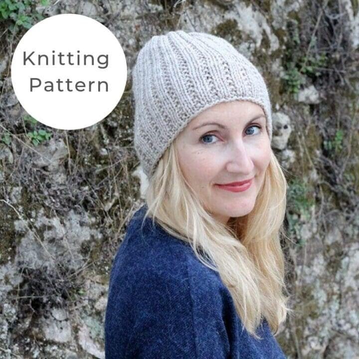 Ribbed Hat Pattern Hat Knitting Pattern Easy Hat Pattern - Etsy