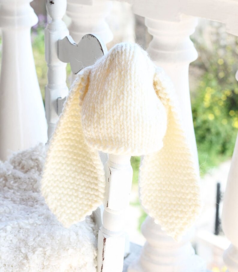 Baby Bunny Hat Knitting Pattern Bunny Beanie Pattern Bunny | Etsy