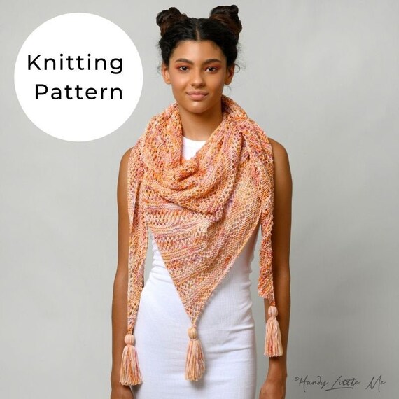 Asymmetrical Shawl Knitting Pattern Shawl Pattern Shawl - Etsy
