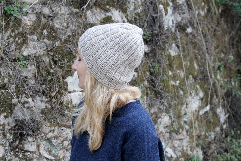 Ribbed Hat Pattern Hat Knitting Pattern Easy Hat Pattern - Etsy