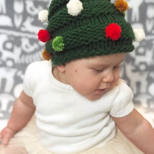 Baby Christmas Hat Knitting Pattern, Baby Christmas Knit, Baby ...