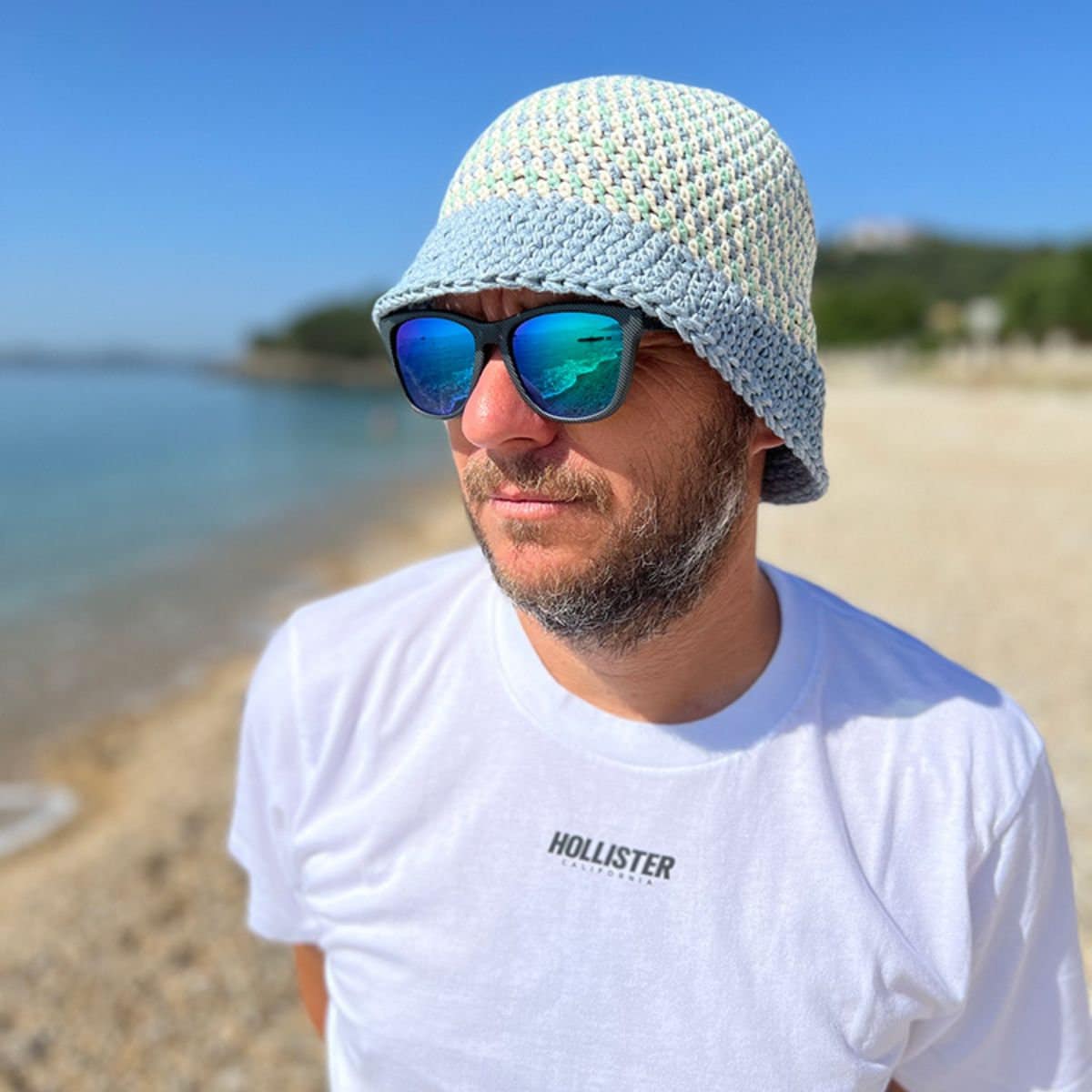 Striped Unisex Bucket Hat Crochet Pattern, Crochet Pattern, Crochet Hat ...
