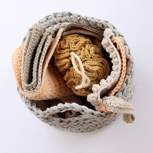 Wash Bag Crochet Pattern, Crochet Basket Pattern, Washbag Pattern, Wash ...