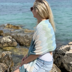 Sea Glass Shawl Knitting Pattern Shawl Pattern Shawl Wrap - Etsy