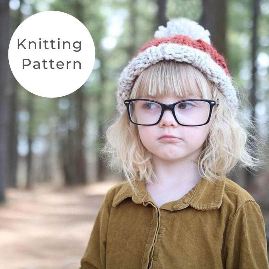 Children's Hat Knitting Pattern Kids Hat Pattern Hat - Etsy