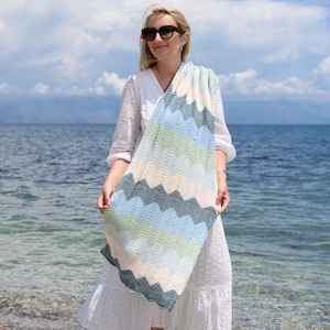 Sea Glass Shawl Knitting Pattern, Shawl Pattern, Shawl Wrap, Shawl ...
