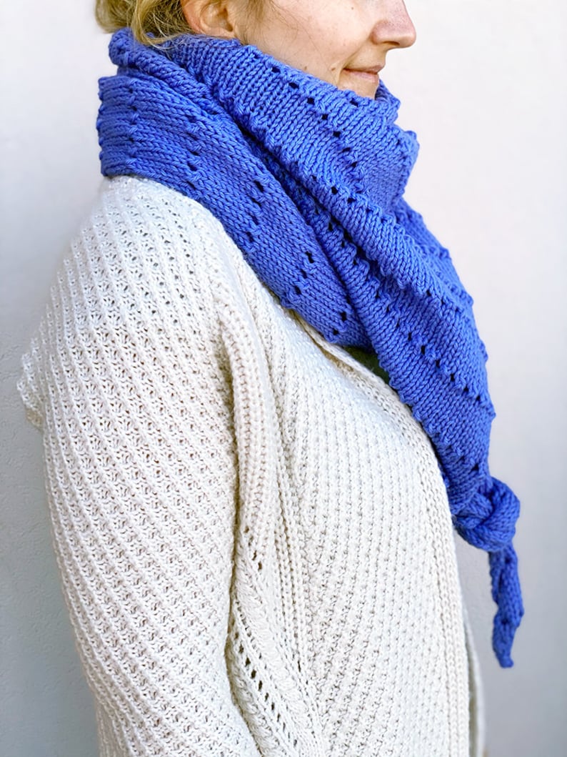 Asymmetrical Shawl Knitting Pattern/shawl Pattern/shawl Knitting ...