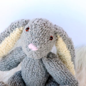 Bunny Toy Pattern, Floppy Bunny Knitting Pattern, Bunny Softie Pattern ...