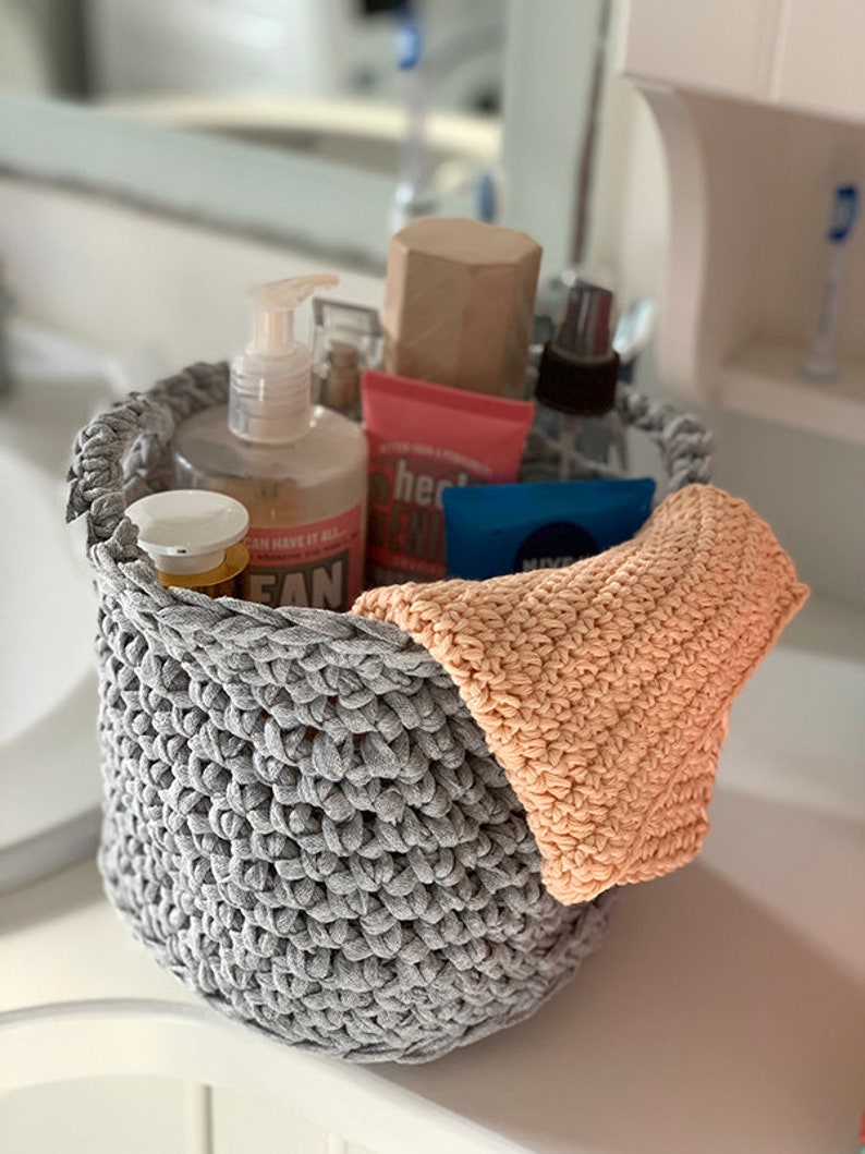 Wash Bag Crochet Pattern, Crochet Basket Pattern, Washbag Pattern, Wash ...