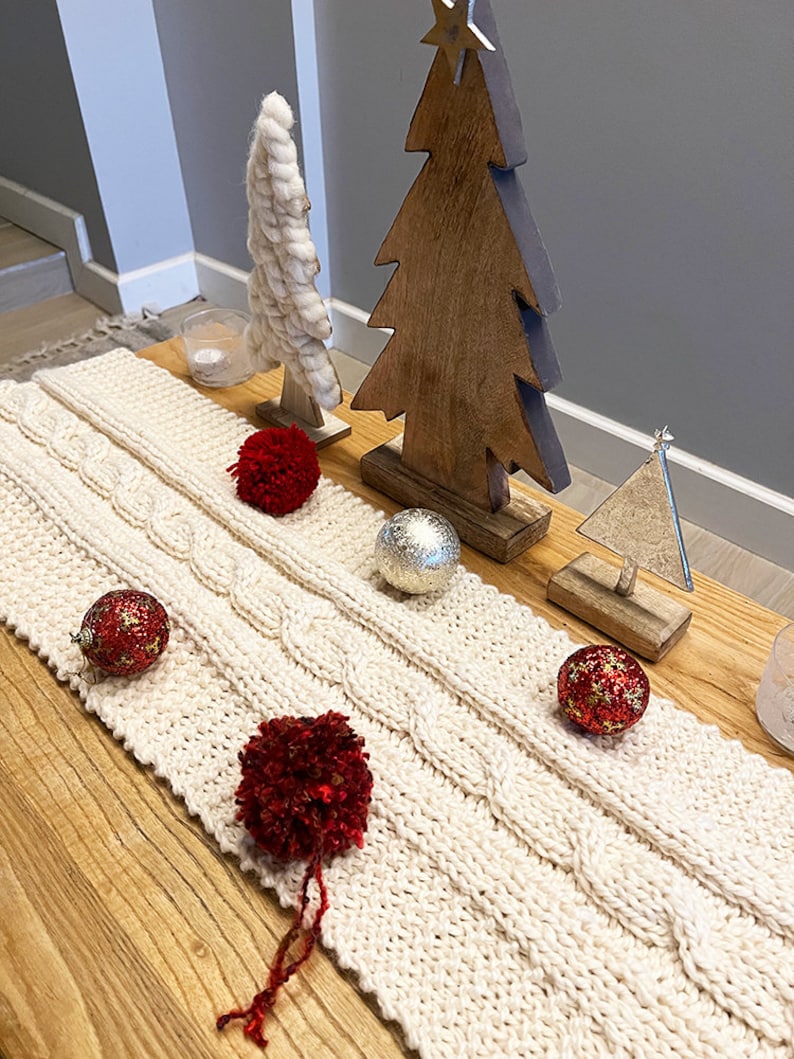 Table Runner Knitting Pattern, Table Decor Knitting Pattern, Home Decor ...