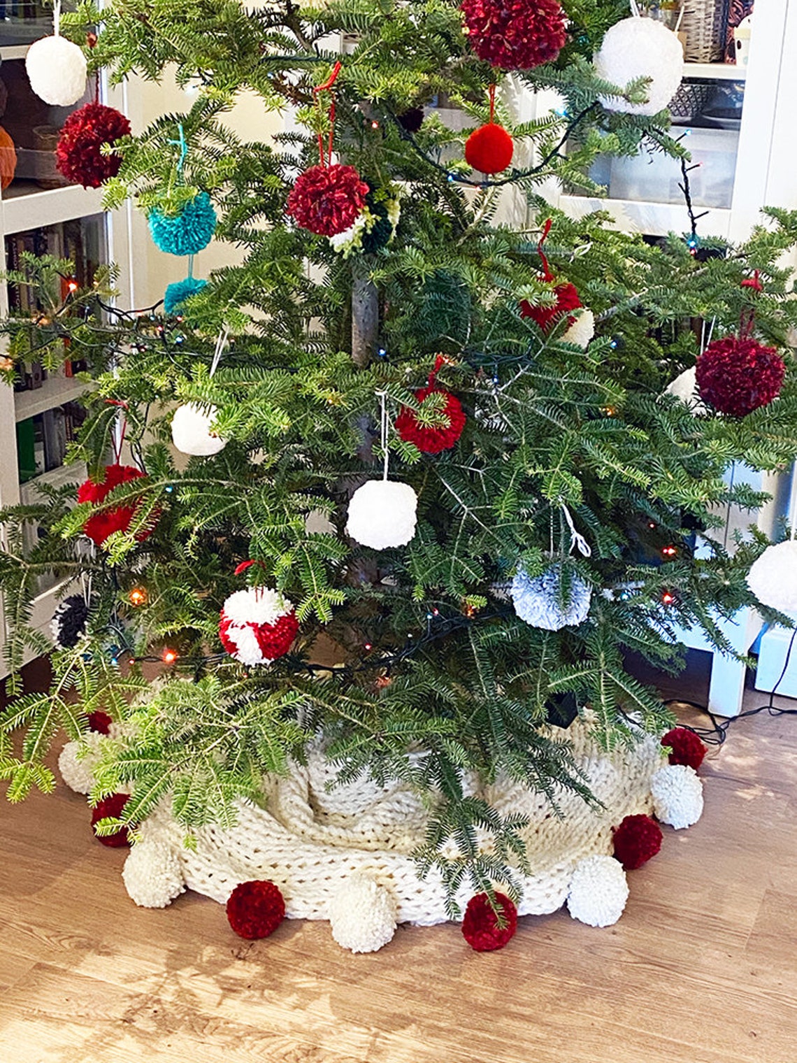 Christmas Tree Skirt Knitting Pattern Chunky Knit Tree Skirt - Etsy