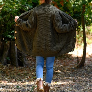 Irish Moss Stitch Cardigan Knitting Pattern, Easy Cardigan Pattern ...