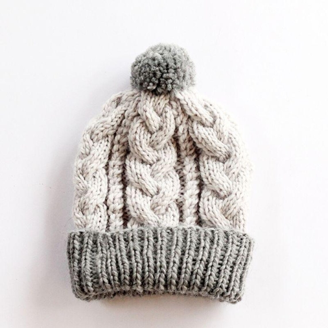 Cable Knit Baby Hat Pattern, Cable Hat Knitting Pattern, Easy Cable Hat ...