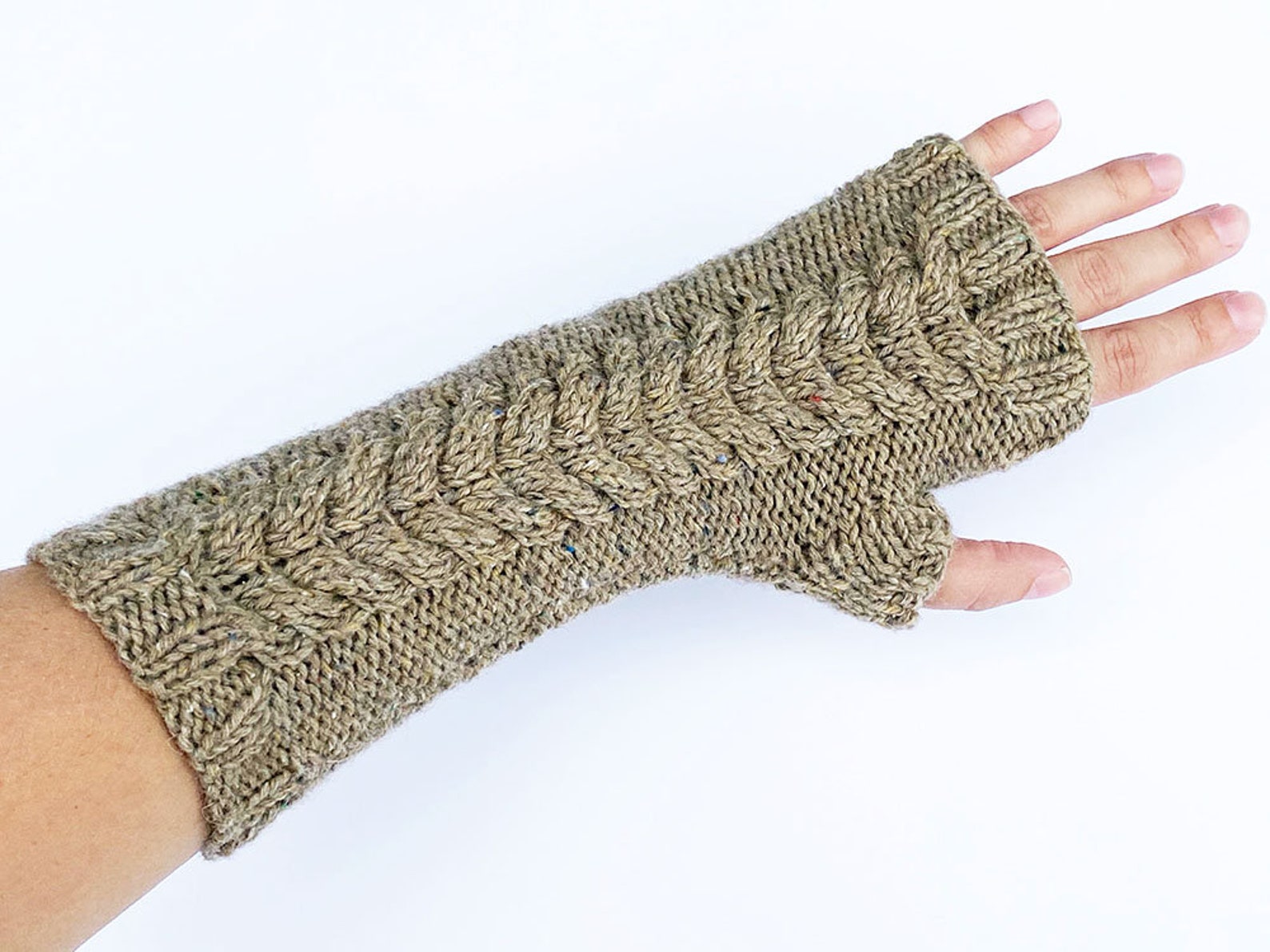Red Jamie Fingerless Mittens Pattern / Knitting Pattern / Fingerless ...