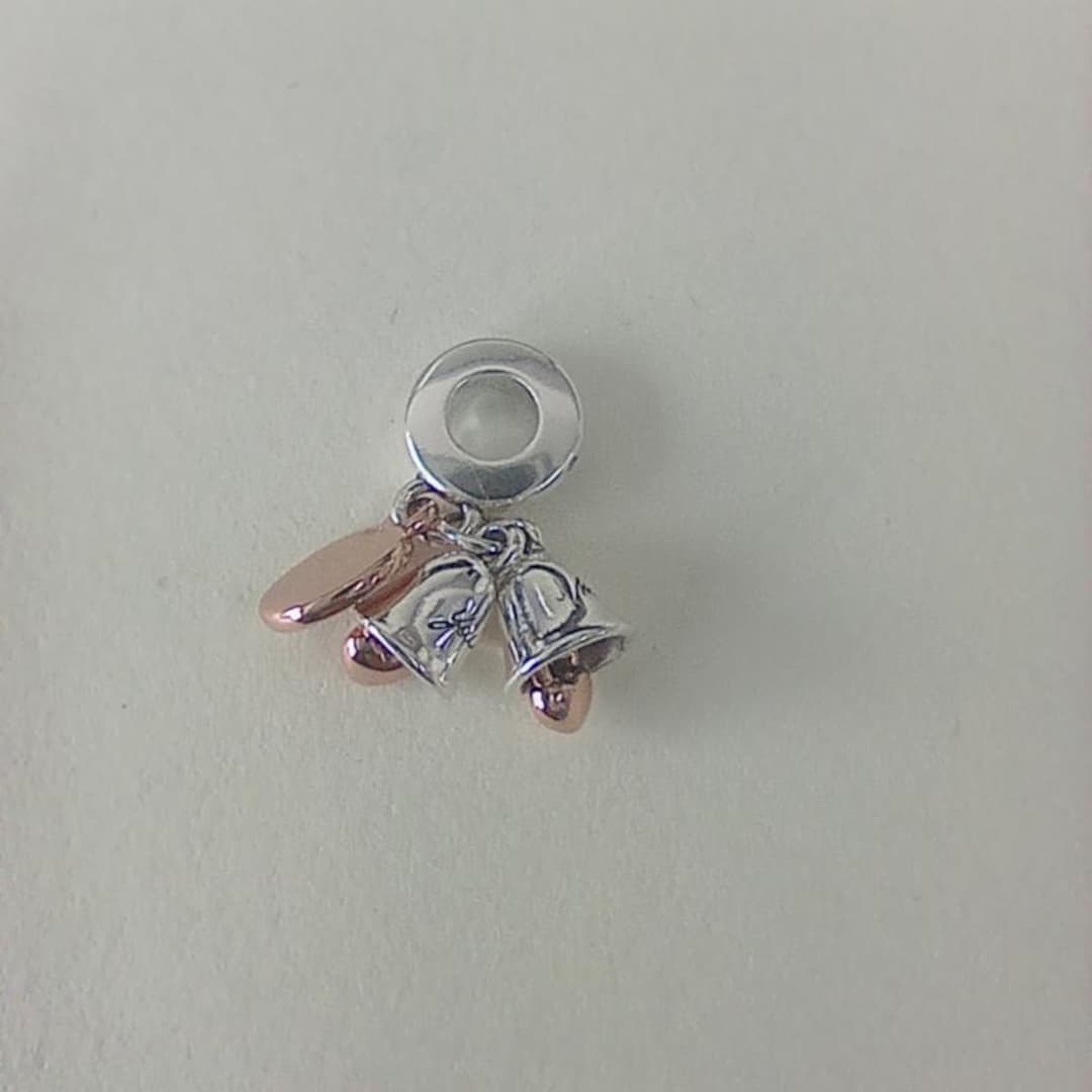 Pandora Two-tone Wedding Bells Double Dangle Charm Ale S925 - Etsy