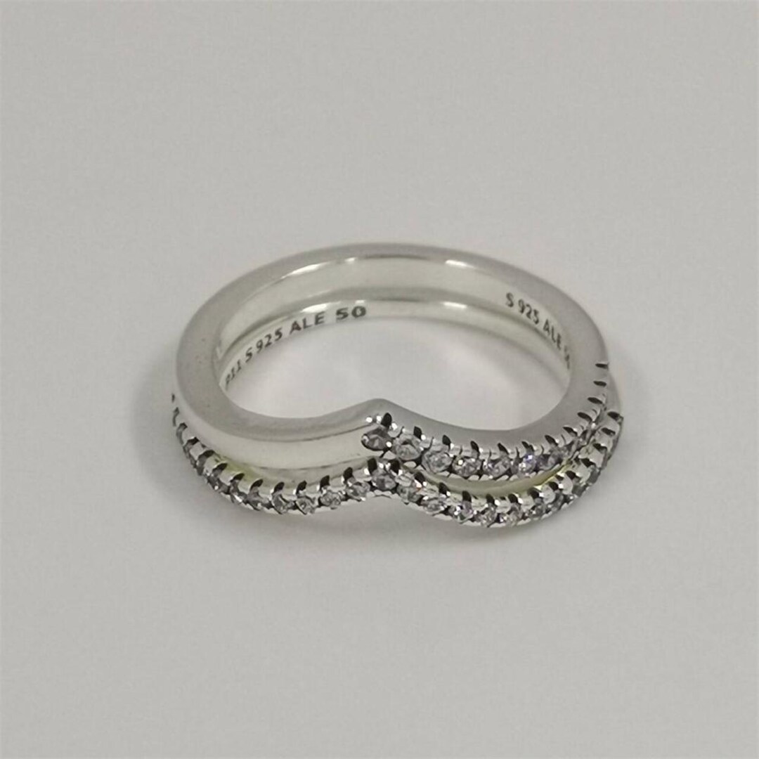 Pandora Shimmering Wishbone Ring Set - Etsy