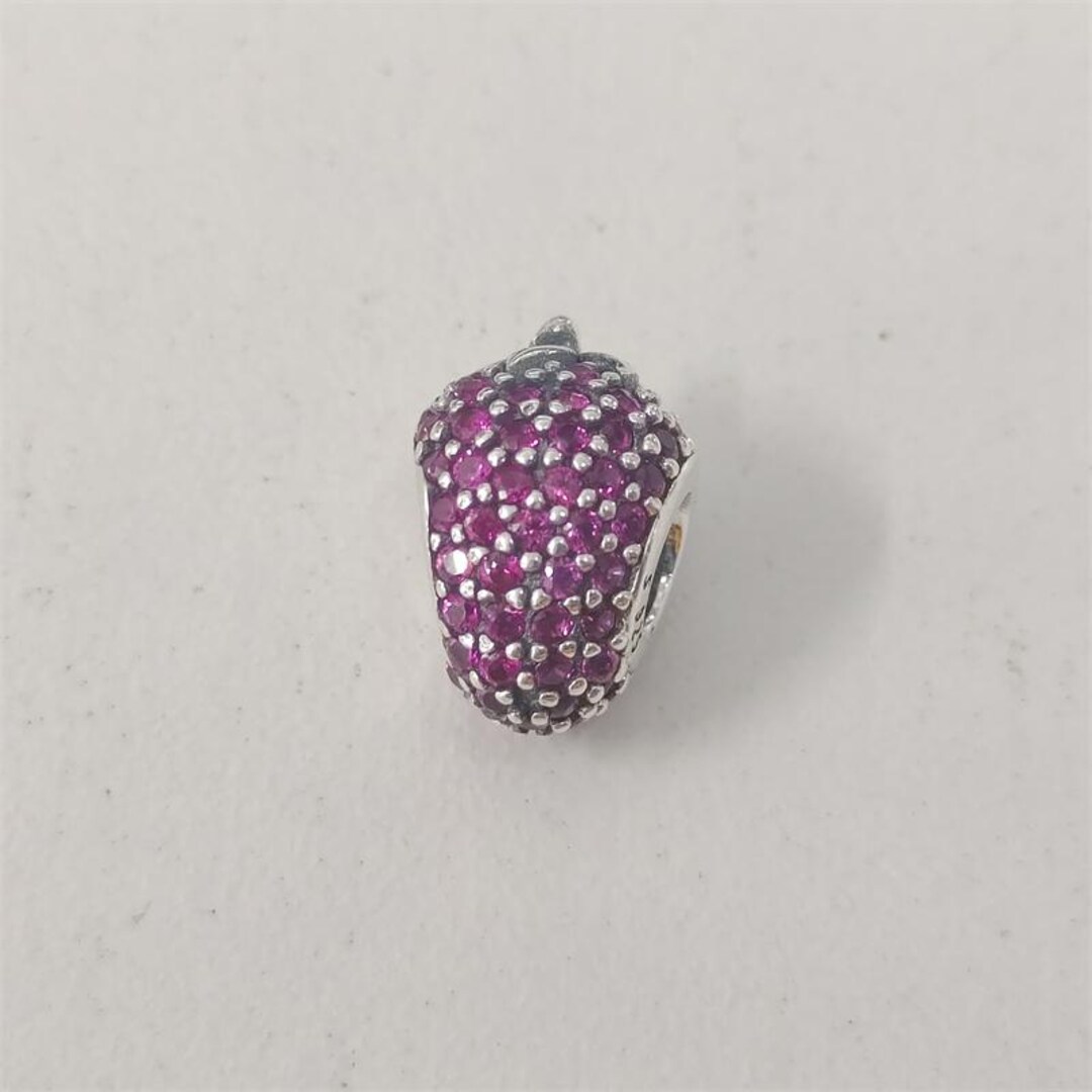 Pandora Red/ Pink Pave Strawberry Charm Ale 925 - Etsy