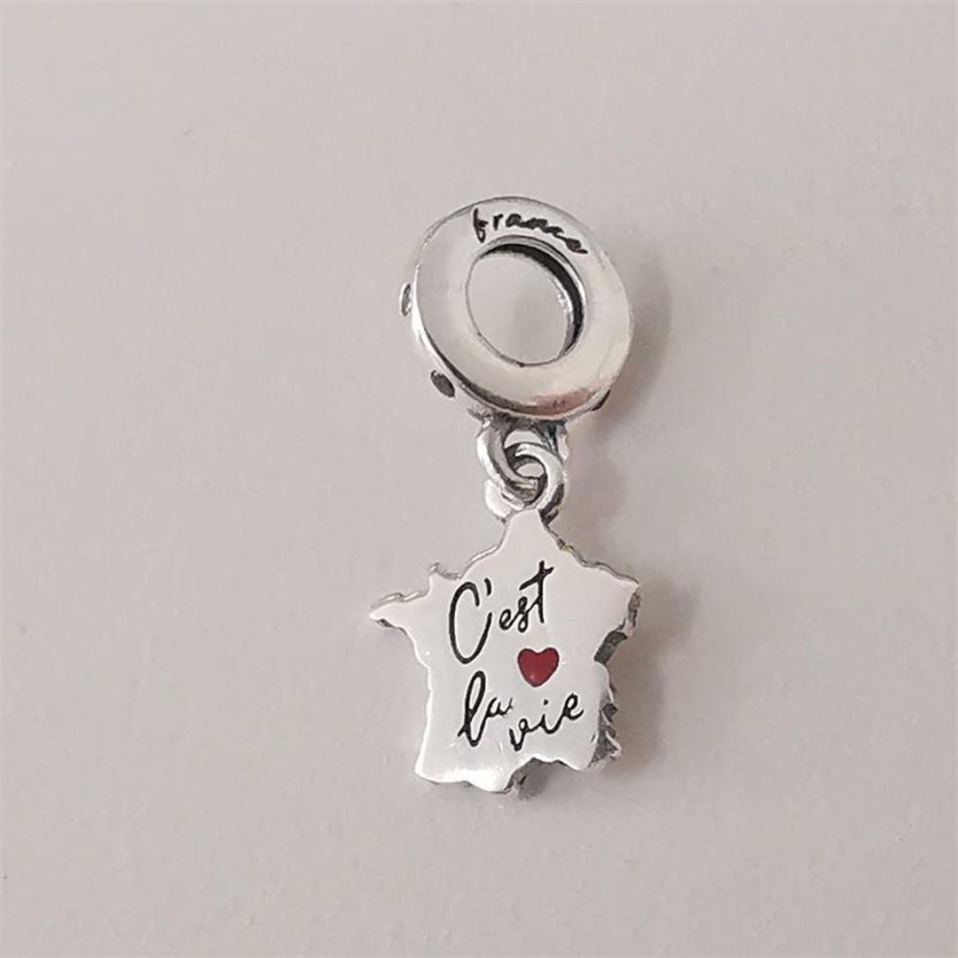 Releas Pandora France Map Dangle Charm Pendant - Etsy