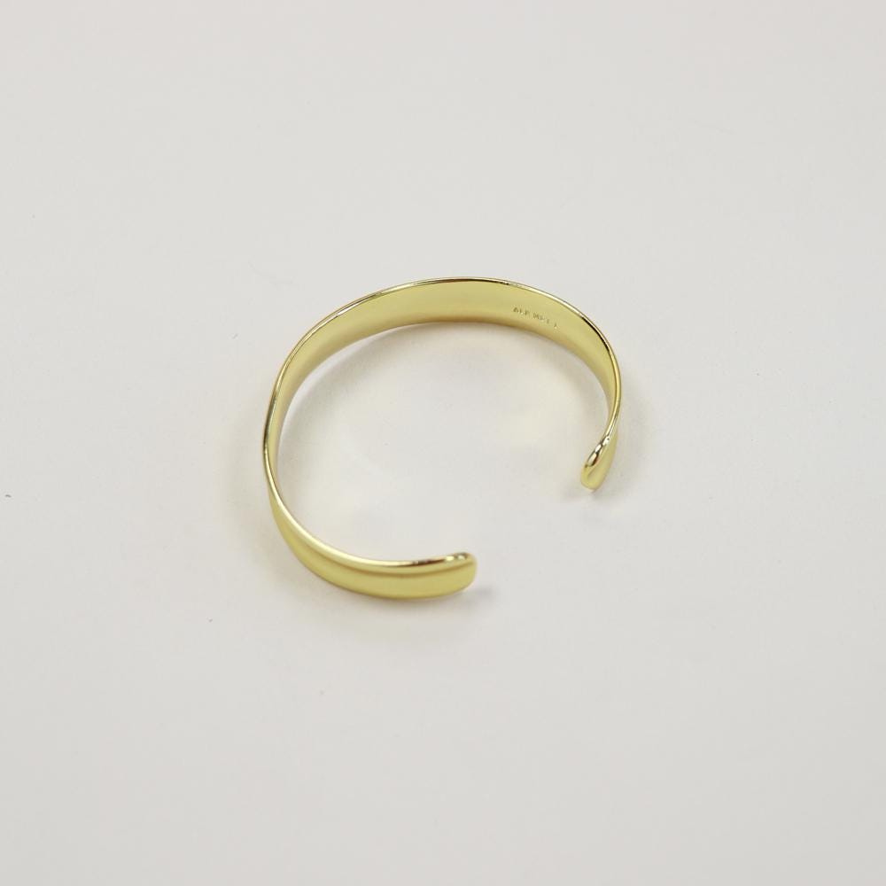 Pandora Essence Gold Organically Shaped Broad Open Bangle - Etsy