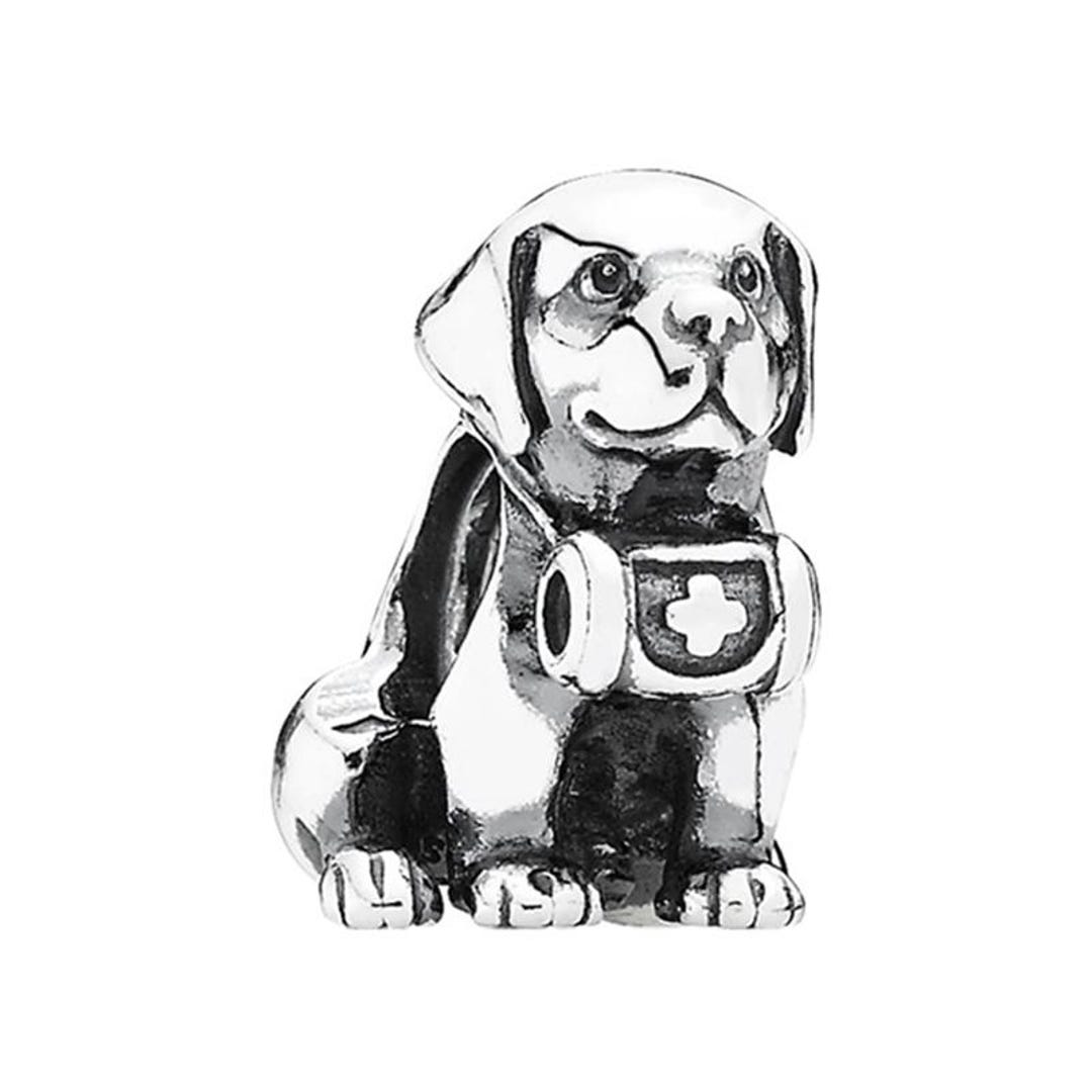 Pandora Saint Bernard Mountain Dog Silver Charm - Etsy