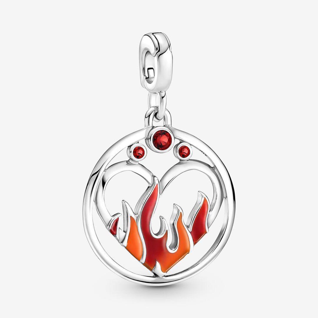 Pandora Me Fire Inside Medallion Charm - Etsy