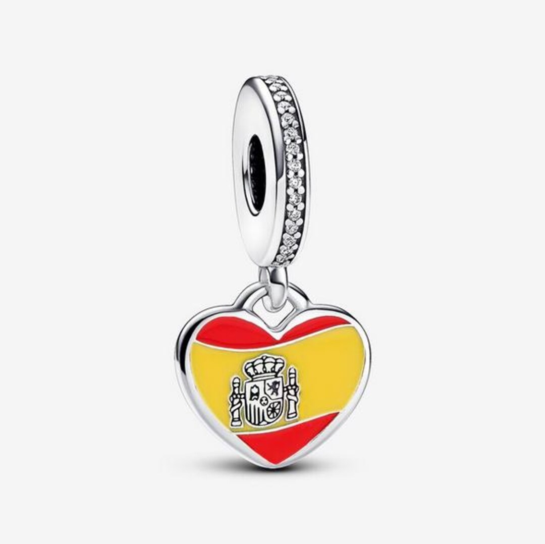 Pandora Spanish Flag Pendant Charm Sterling Silver - Etsy