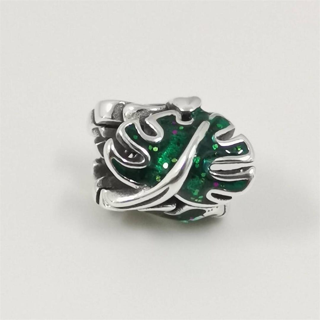 Pandora Green Monstera Leaves Charm - Etsy