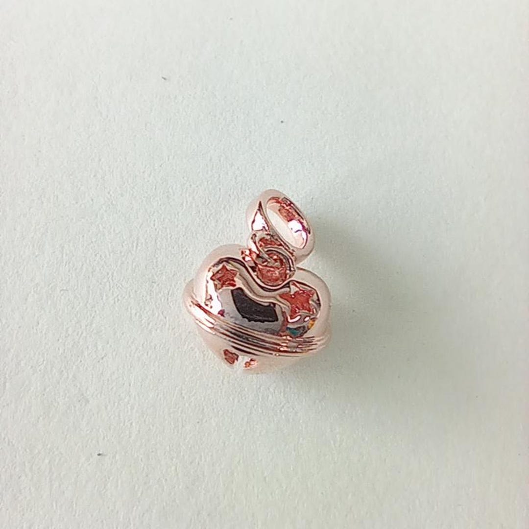 Pandora Rose Gold Festive Heart Bell Dangle Charm - Etsy
