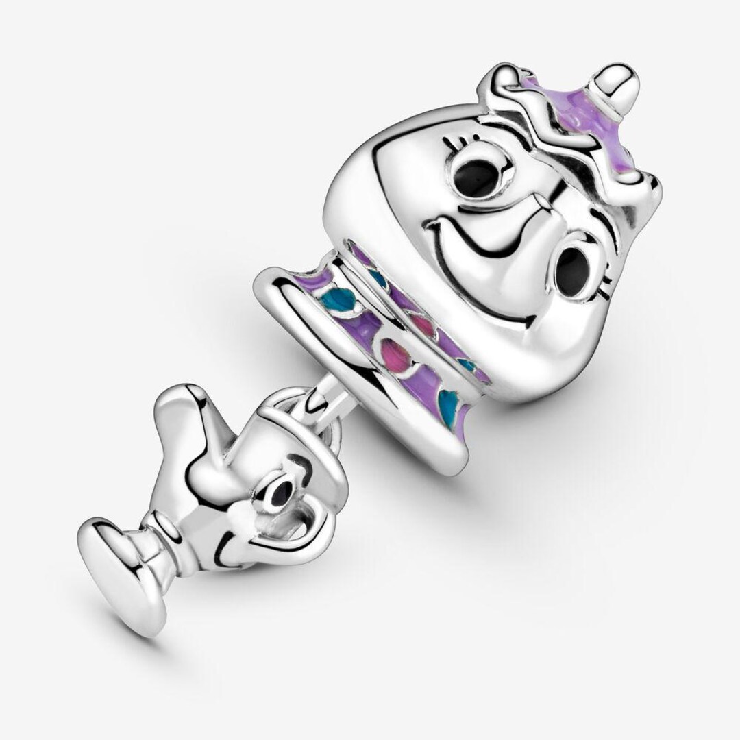 Beauty and the Beast Mrs. Potts and Chip Dangle Pandora Charm - Etsy
