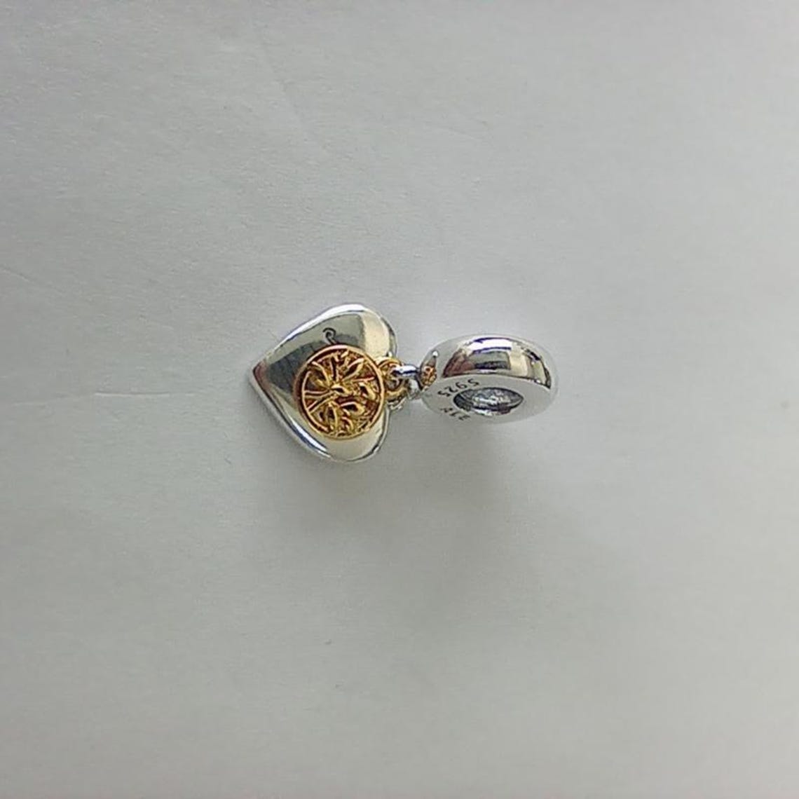 Pandora Two-tone Family Tree Heart Dangle Charm - Etsy