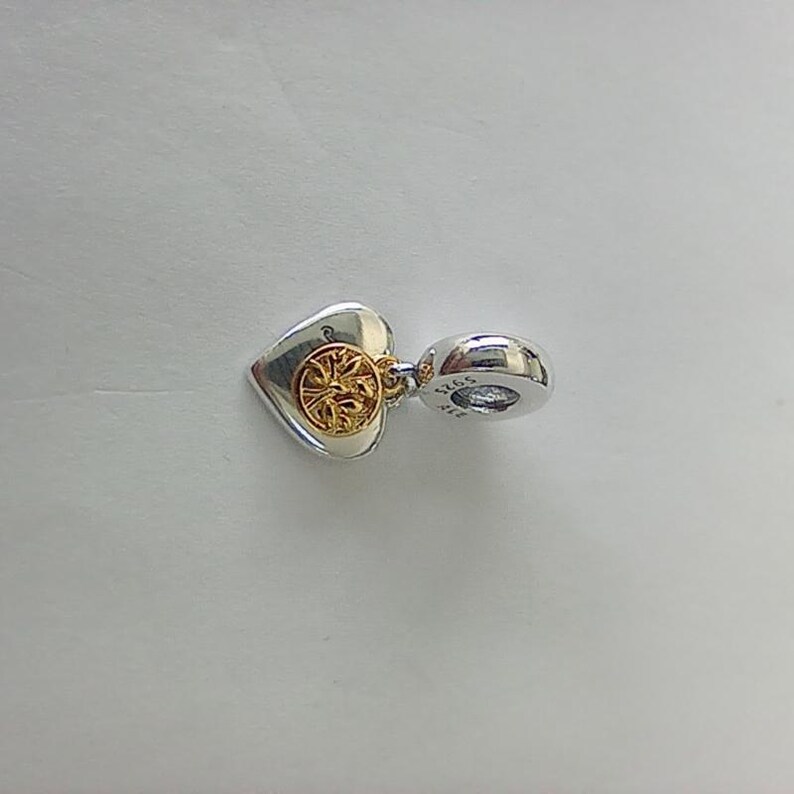 Pandora Two-tone Family Tree Heart Dangle Charm - Etsy