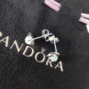Pandora June Birthstone Eternity Circle Stud Earrings Ale S925 - Etsy