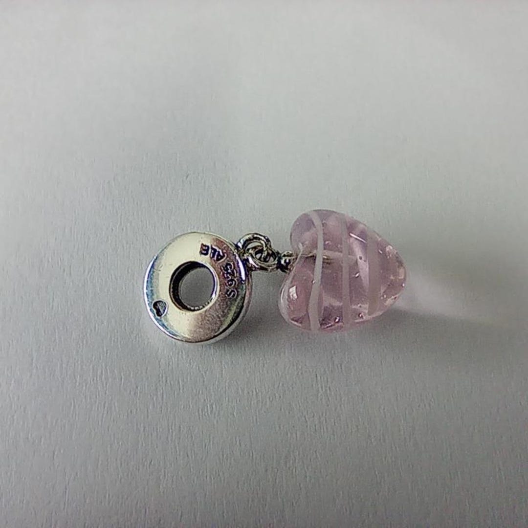 Pandora Pink Ribbon Dangle Charm Pandora - Etsy