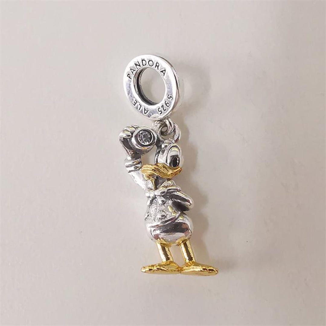 Pandora 100th Anniversary Donald Duck Lab-grown Diamond Dangle Charm - Etsy