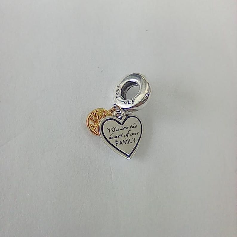 Pandora Two-tone Family Tree Heart Dangle Charm - Etsy