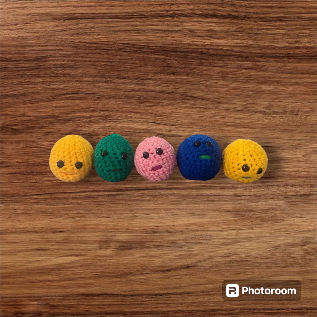 Handmade Crochet Blob Stress Balls | Colorful Stress Relievers | Cute ...