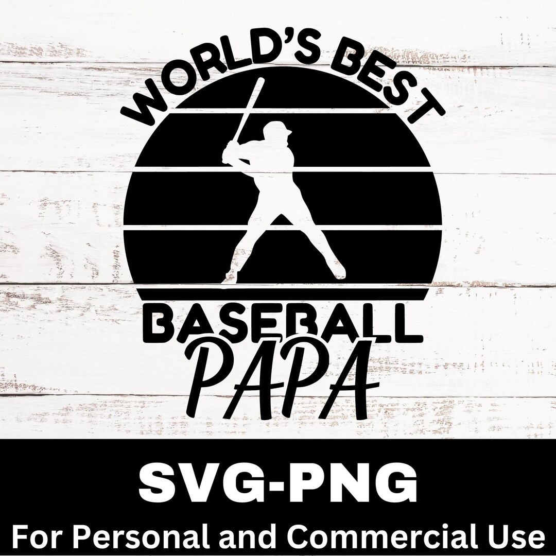 Baseball Papa Svg, Baseball Papa Png, Baseball Cut File, Baseball ...