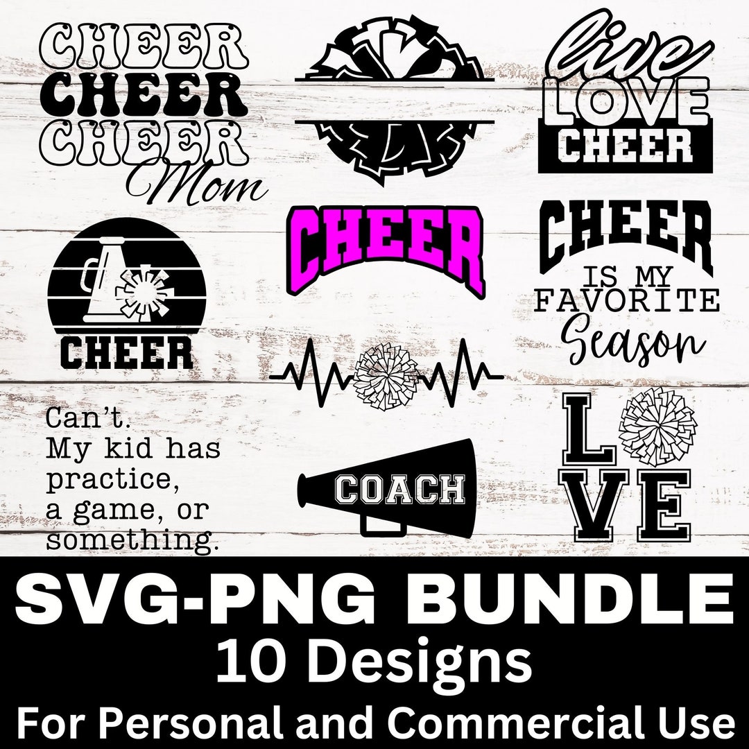 Cheer Svg Bundle, Cheer Png Bundle, Cheer Cut Files, Cheer Graphic ...