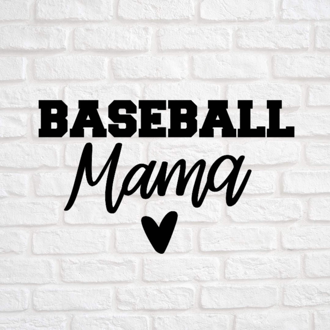 Baseball Mama Mom Sticker Vinyl Decal, Baseball Sport Mom Bumper ...