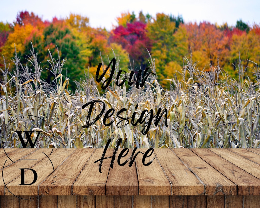 Fall Mockup, Fall Digital Backgrounds Product Mockup, Fall Colors Photo ...