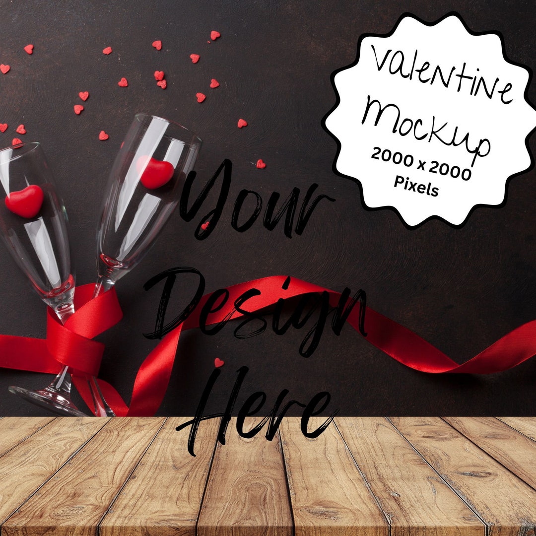 Valentine Mockup, Valentine Digital Background Product Mockup ...