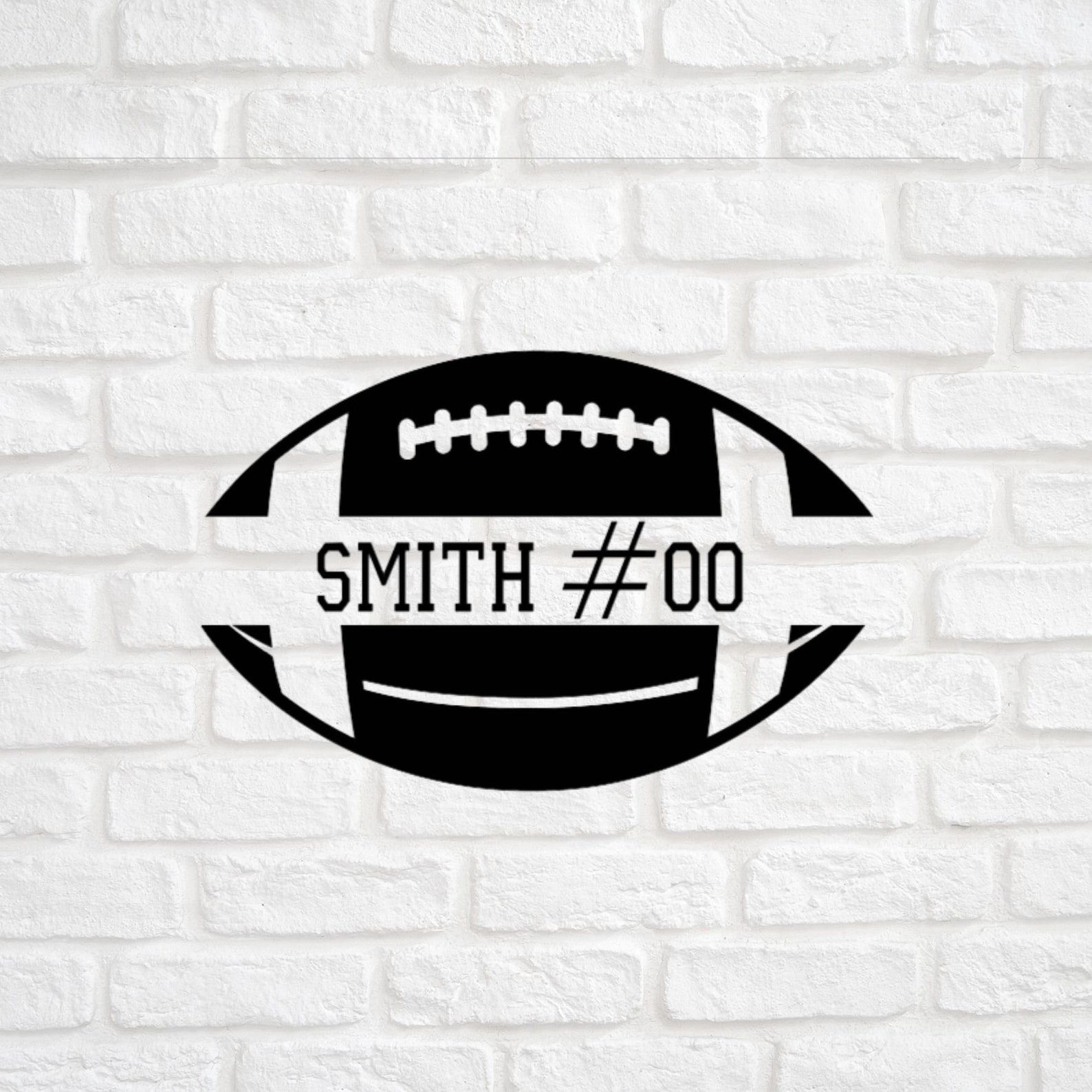 Custom Football Player Name Sticker Vinyl Decal Personalized - Etsy