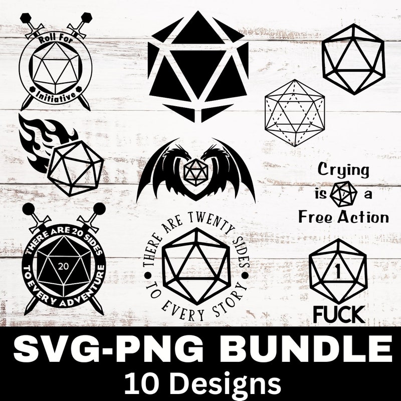 D20 Svg Cuts File - Etsy