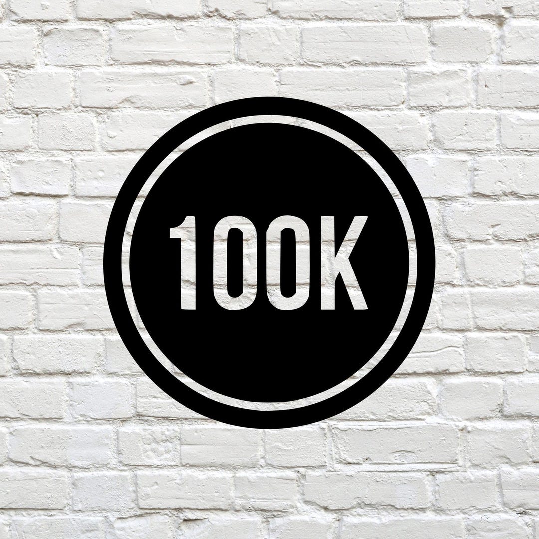 100K Running Sticker, 100K Vinyl Decal, Running Bumper Sticker, Runner ...