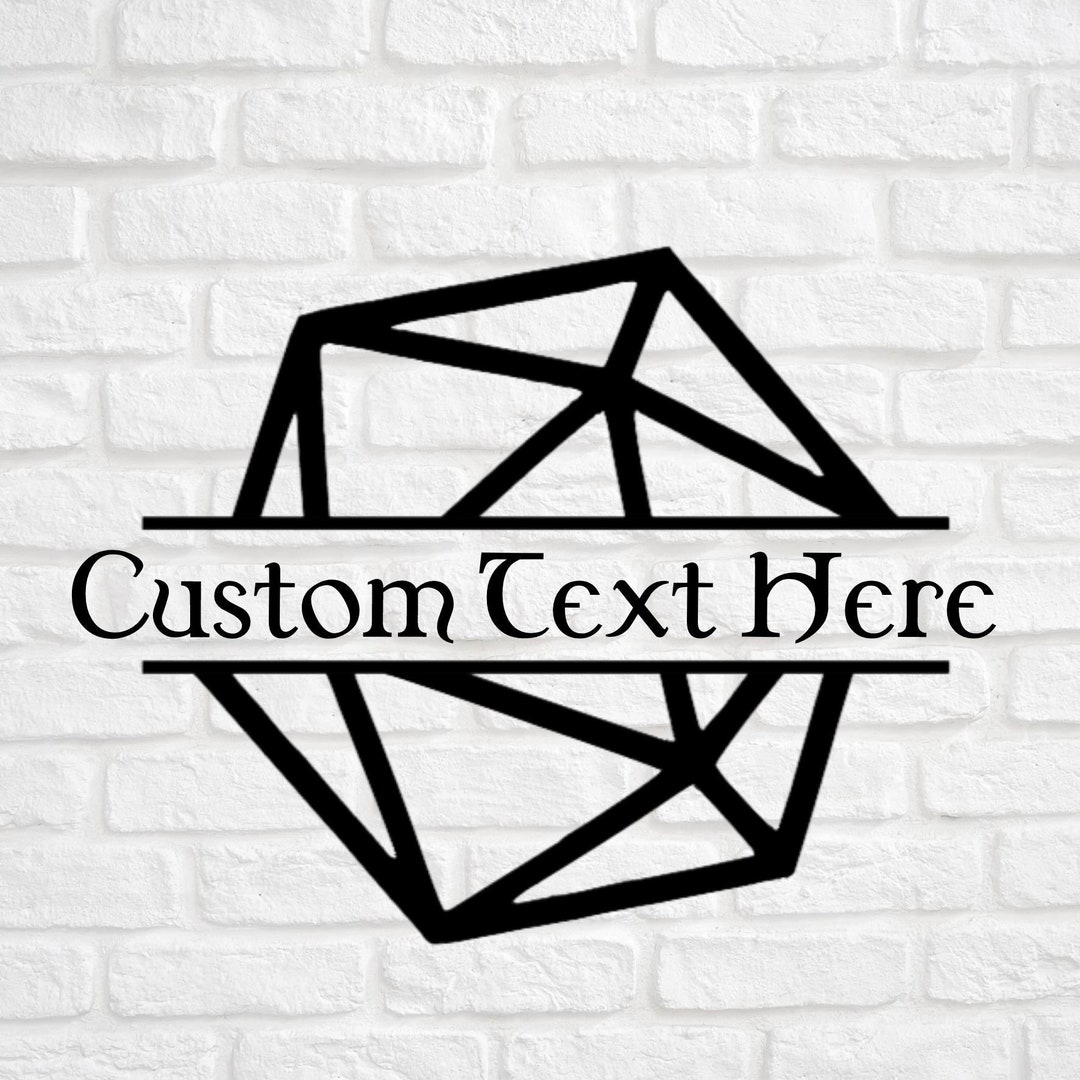 Custom Dnd D20 Name Sticker Decal, Custom DND D20 Player Decal Bumper ...