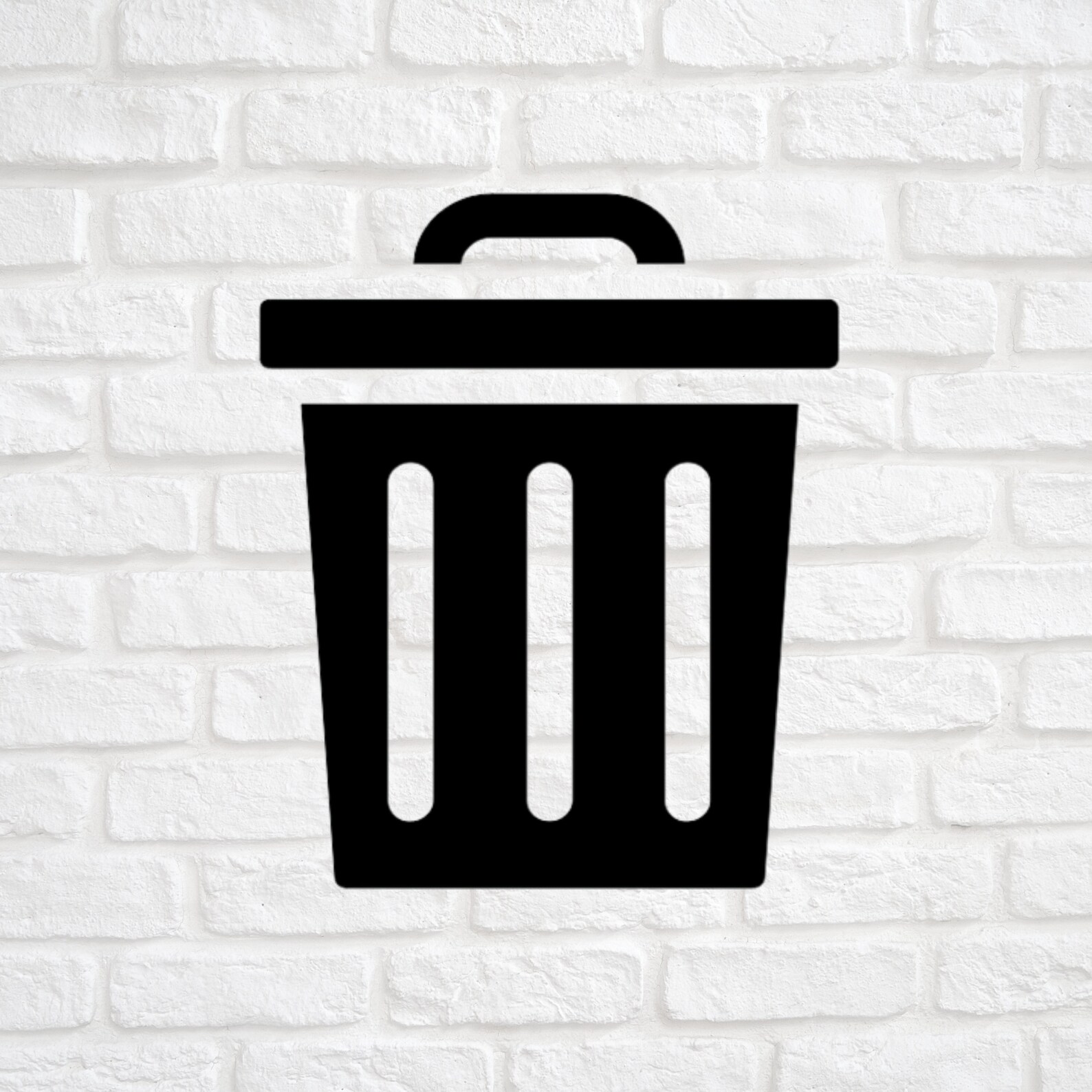 Trash Can Sticker Vinyl Decal Trash Can Waste Bin Sticker - Etsy
