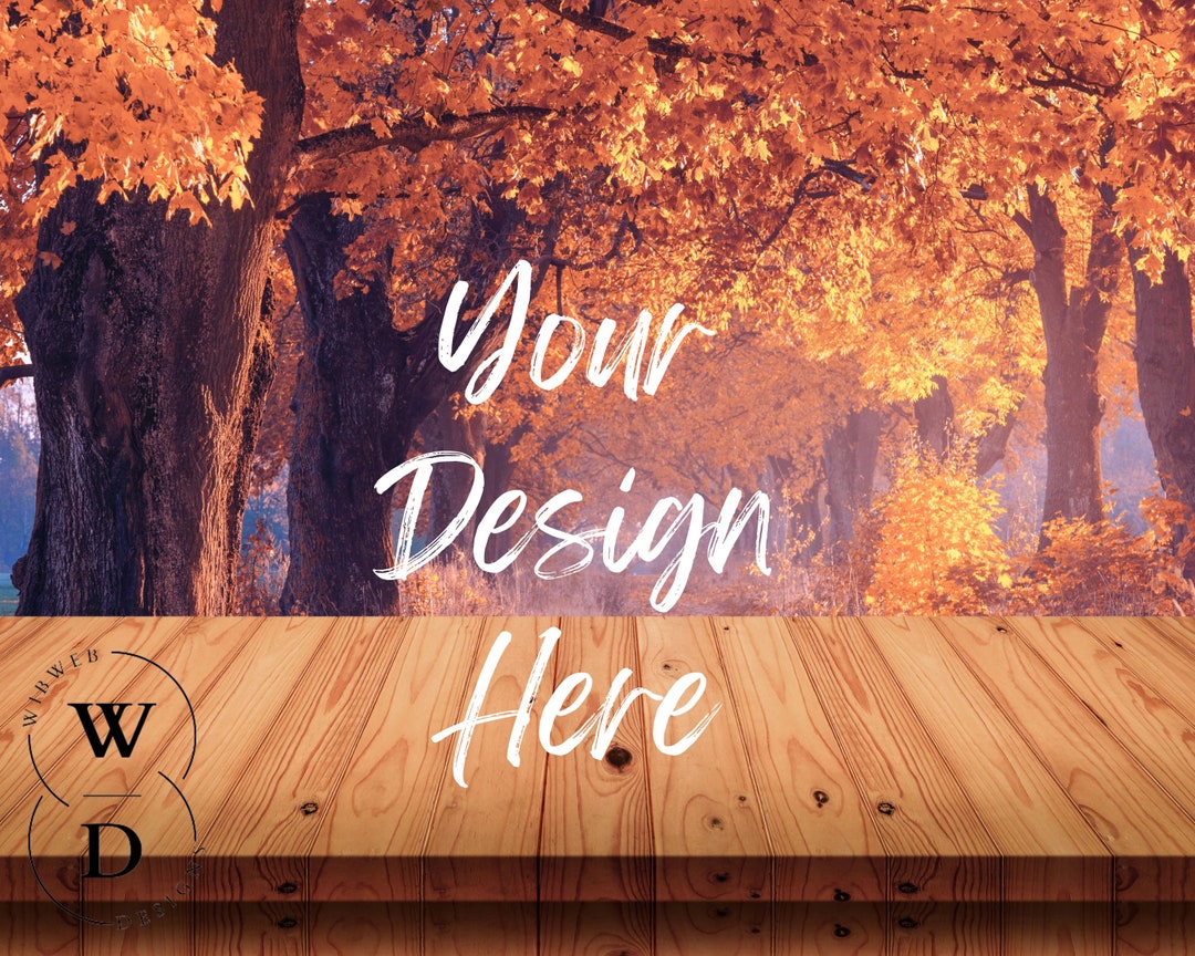 Fall Mockup Fall Digital Backgrounds Product Mockup Fall - Etsy