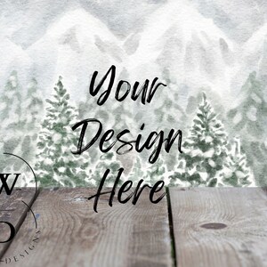 5 Winter Mockups, Winter Digital Background Product Mockup Bundle, Snow ...