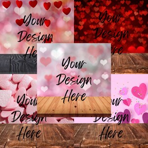 25 Valentine Mockups, Valentine Digital Backgrounds Product Mockup ...