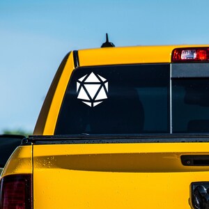 D20 Decal, Dnd Dice Sticker, D20 Bumper Sticker, Dnd Bumper Sticker ...